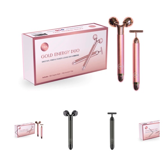 ORA | Skincare | Ora Gold Energy Duo Includes Microcurrent Tbar ...